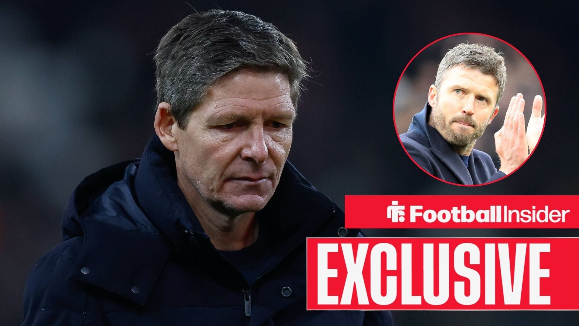 Oliver Glasner is 'not happy with Michael Carrick' after Man United twist